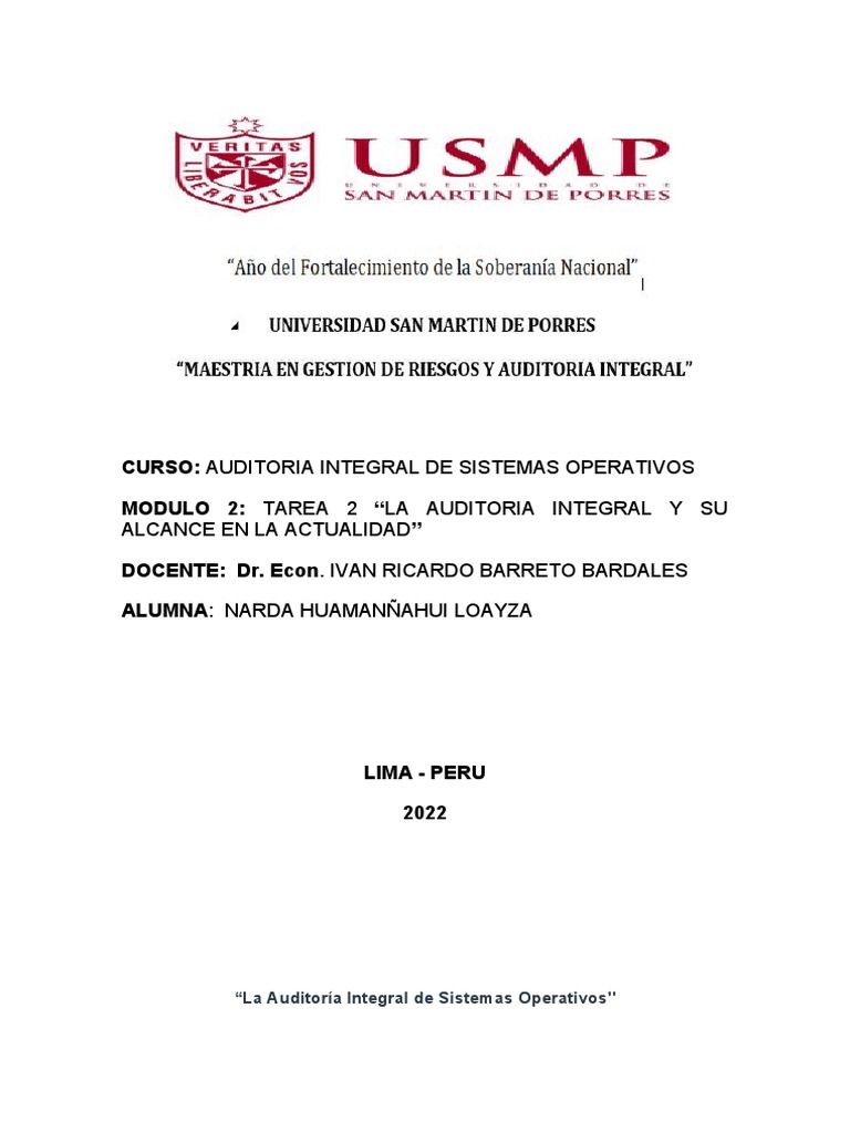 La Auditoria Integral Y Su Alcance En La Actualidad Pdf Auditoría