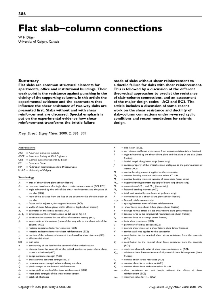 Flat Slab | PDF | Strength Of Materials | Bending