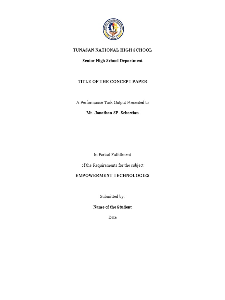 Template Concept Paper | PDF