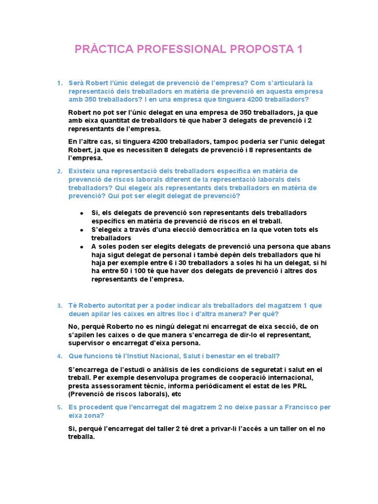 Practica Professional Tema 8 | PDF