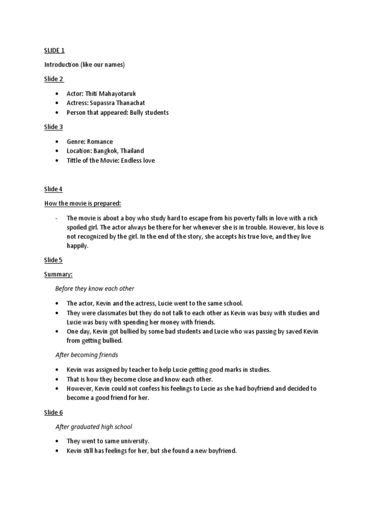 English Movie Presentation | PDF | Wellness