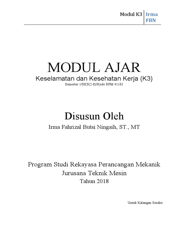 Modul K3 Rev | PDF