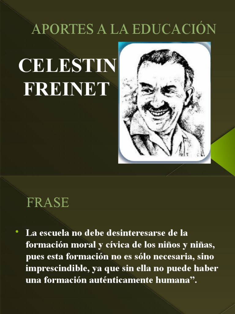 CELESTIN FREINET Aporte A La Educación | PDF | Cognición