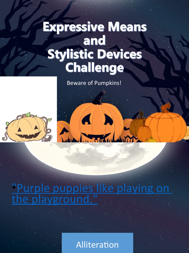 Expressive Means and Stylistic Devices Challenge | PDF