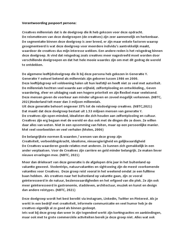 Verantwoording Persona - Indira Brouwer - 701139 | PDF