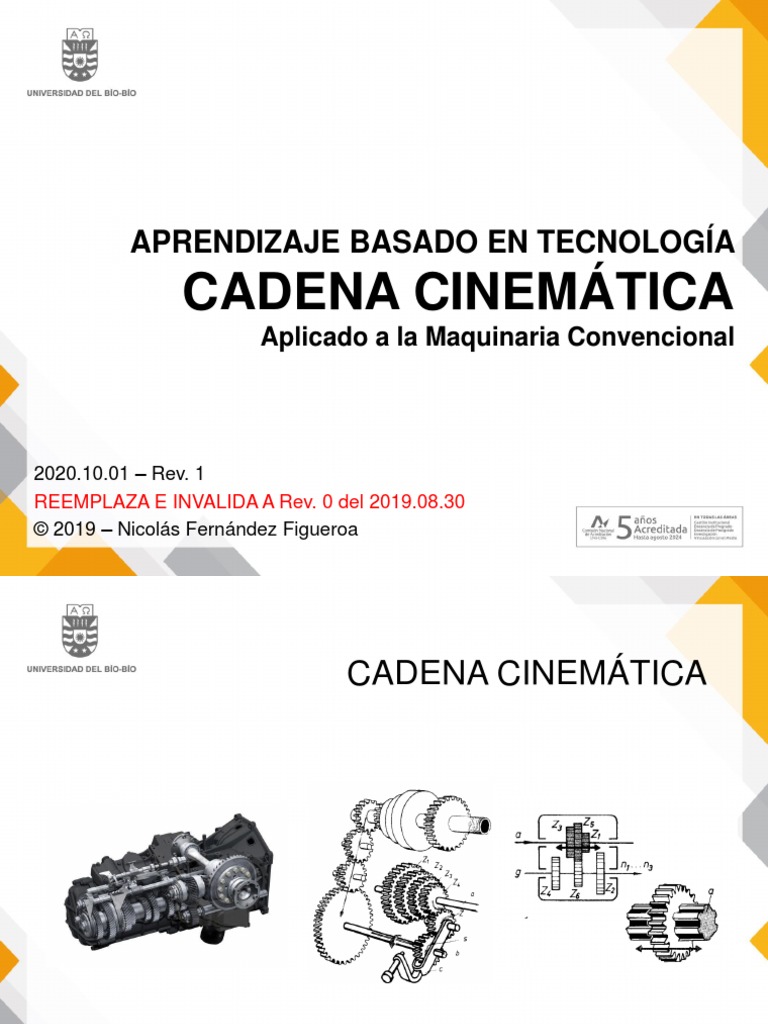 CADENA CINEMÁTICA Rev. 1 | PDF