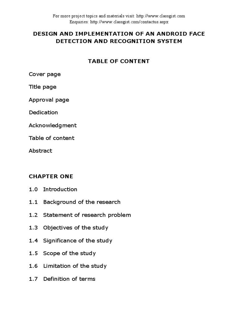 Design and Implementation of An Android Face Detection and Recognition Systemwqaas8cpdq | PDF ...