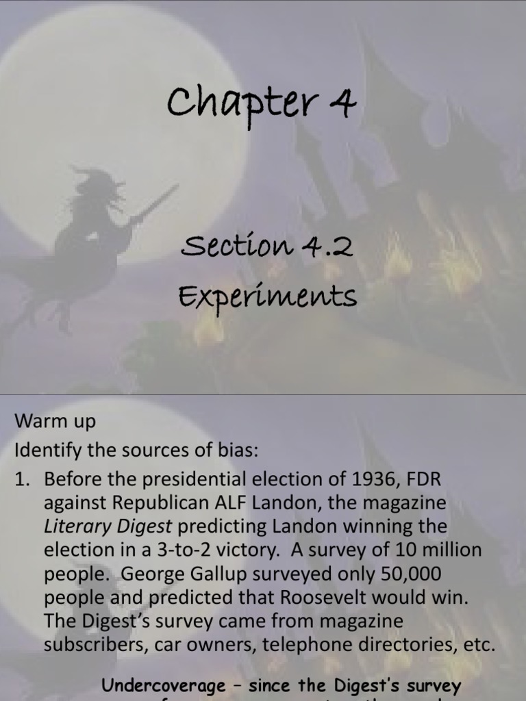 Sect 4.2 | PDF | Experiment | Hormone Replacement Therapy