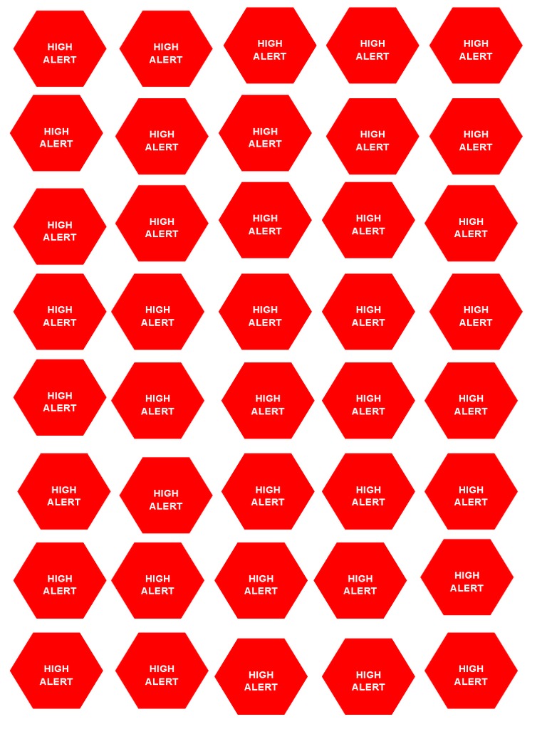 Stiker High Alert | PDF