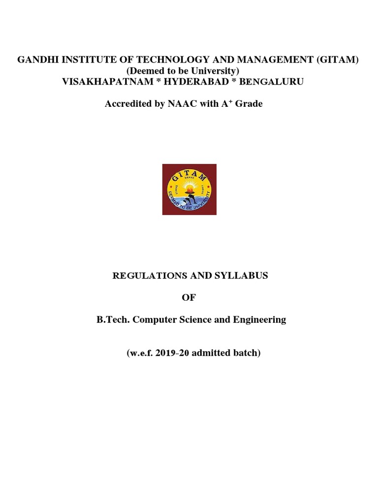 BTech Computer Science and Engineering 2020-21 | PDF | Art