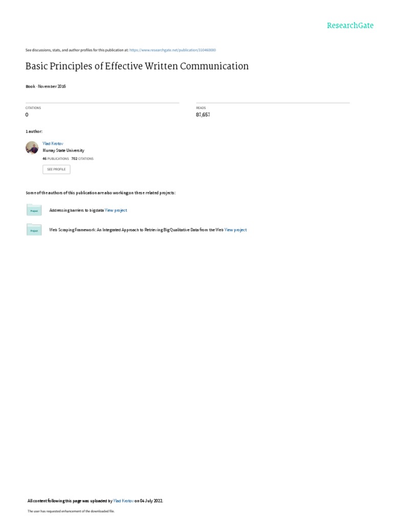 Effective Writing Handout Profedits PDF | PDF | Grammatical Number | Noun