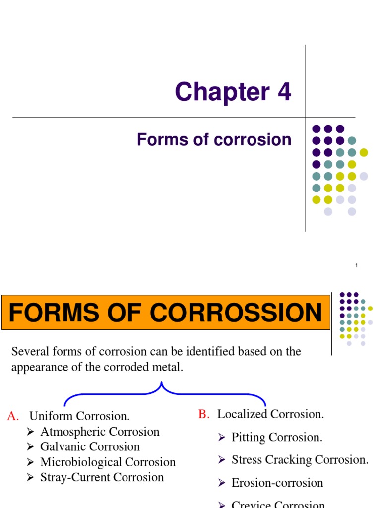 Chapter (3) Forms of Corrosion | PDF | Corrosion | Rust