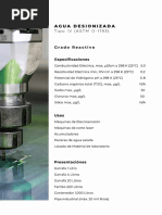 Agua Hoja de Seguridad | PDF | Agua | Solubilidad