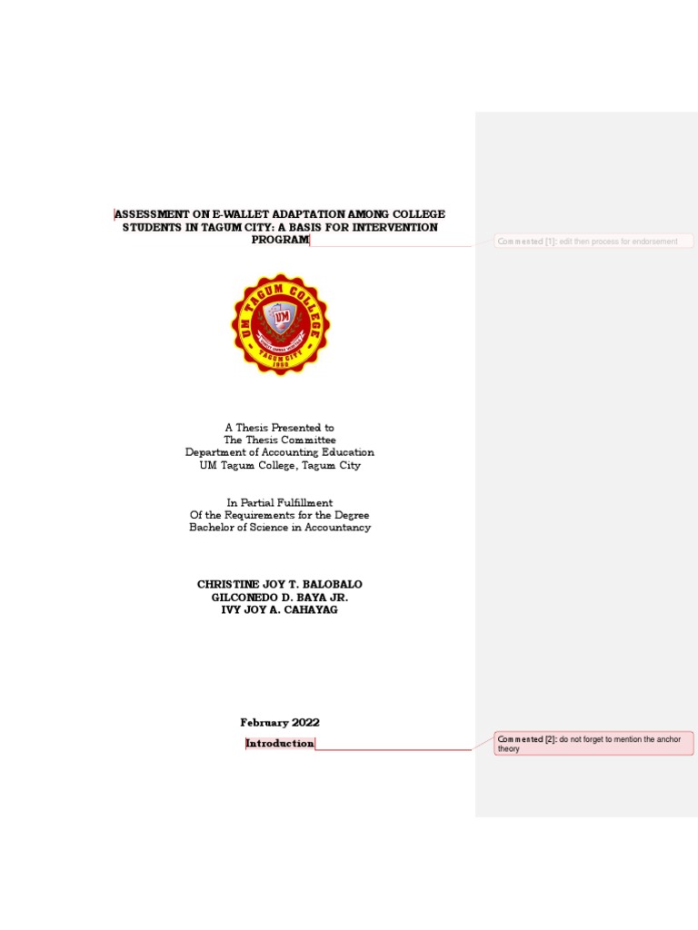 Imrad Proposal - Chap 1&2 | PDF