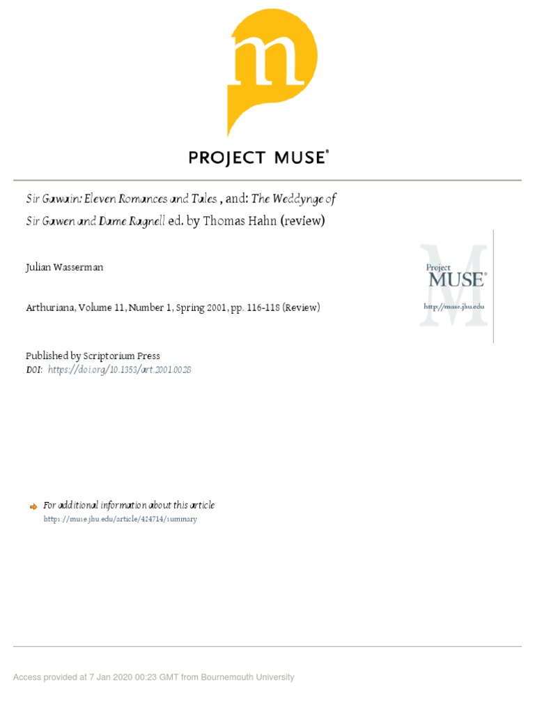 Sir Gawain: Eleven Romances and Tales, And: The Weddynge of Sir Gawen ...