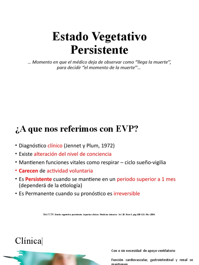 Estado Vegetativo Persistente (Bosquejo) | PDF | Coma | Ciencias de la Salud