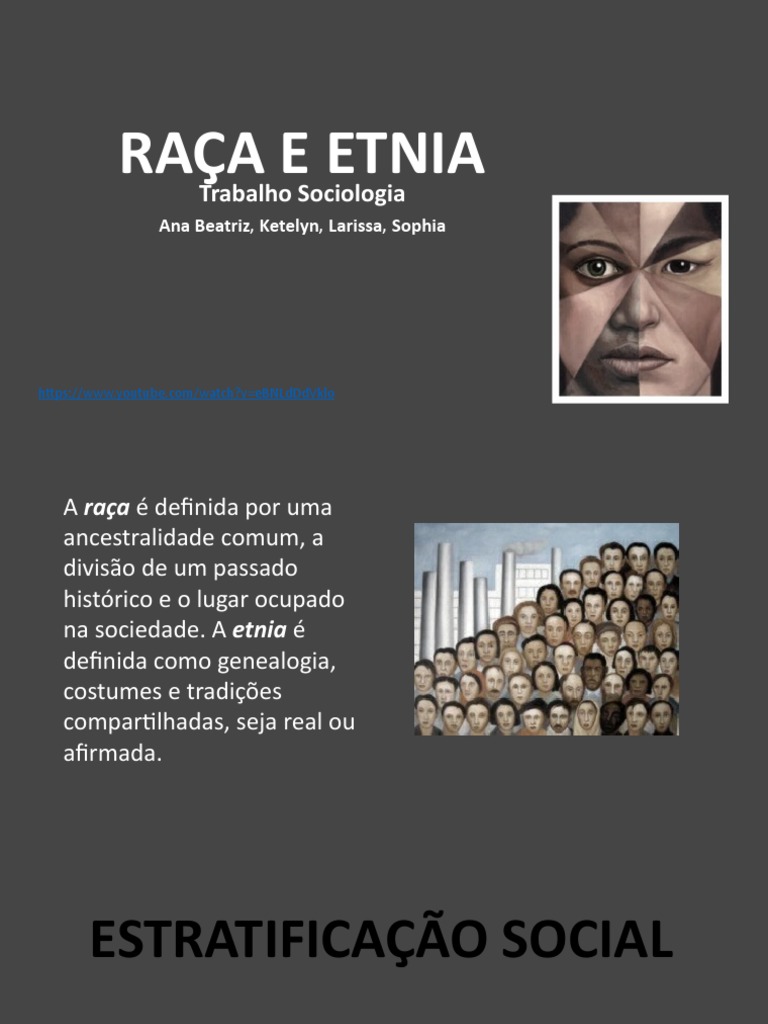 Raça e Etnia-Sociologia | PDF | Grupos étnicos | Raça (categorização ...