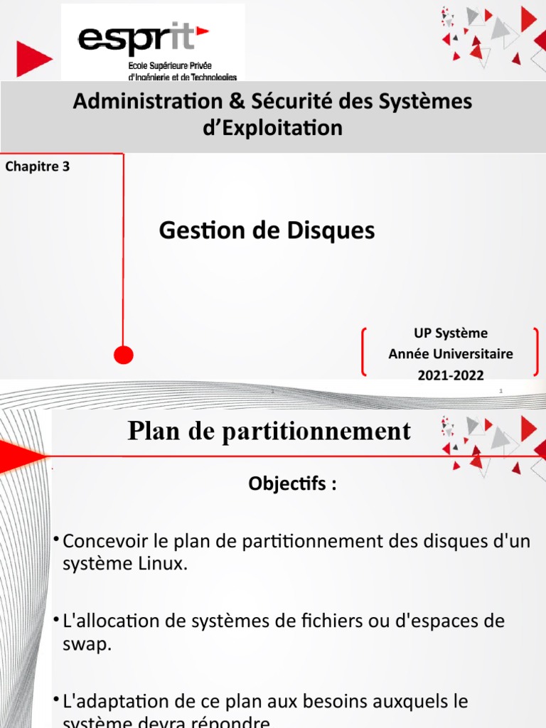Chap 5 - Gestion de Disques Et FHS | PDF | Système de fichiers | Mémoire (informatique)