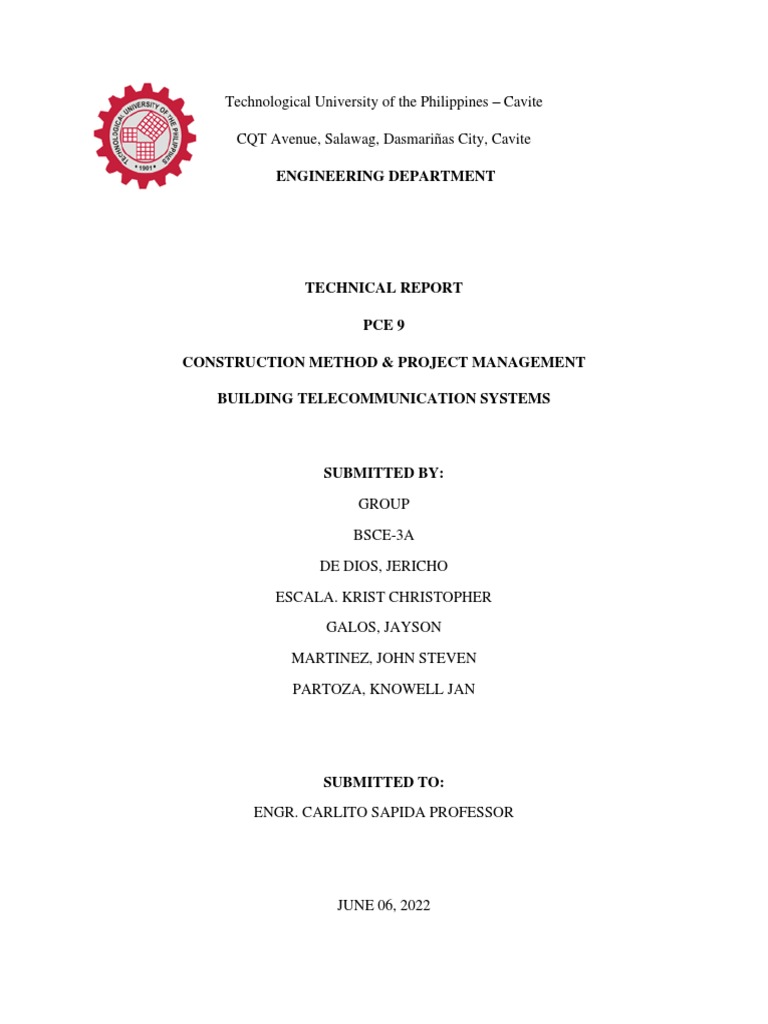 Group 8 - Building Telecommunication Systems (Technical Report) | PDF ...