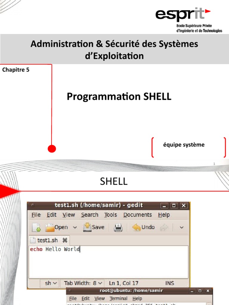Chap 6 Programmation Shell Pdf Mathématiques Informatique 