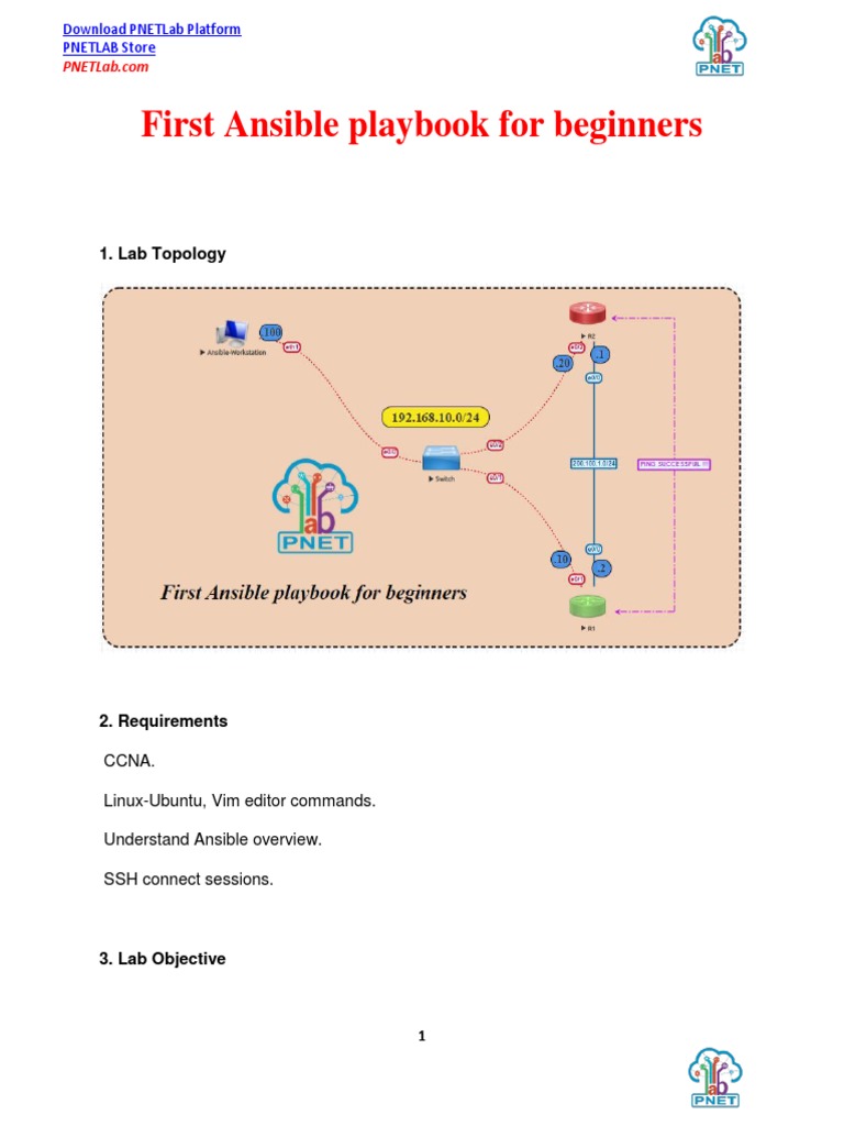 First Ansible Playbook For Beginners | PDF | Ip Address | Graphical ...