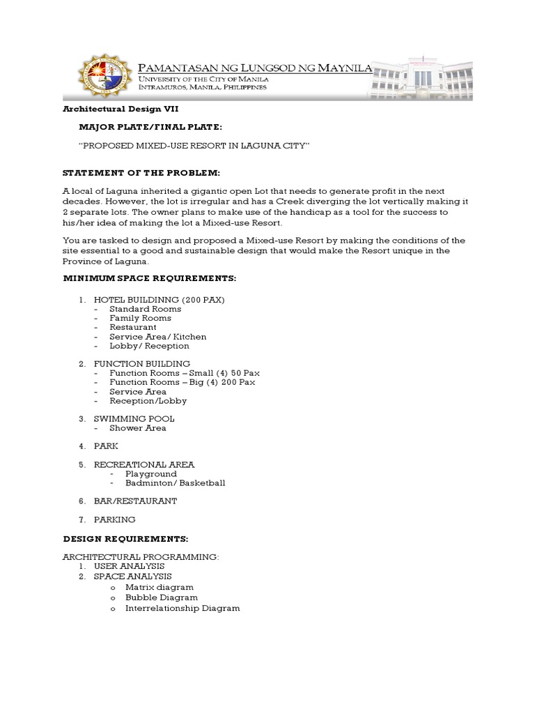 Final Plate Proposed Mixed Used Resort 11-24-22 | PDF | Design