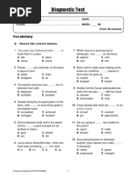 On Screen B2 TEST MODULE 1 | PDF | Linguistics