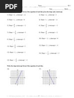 KUTA Graphing Lines in Slope-Intercept Form | PDF | Equations ...