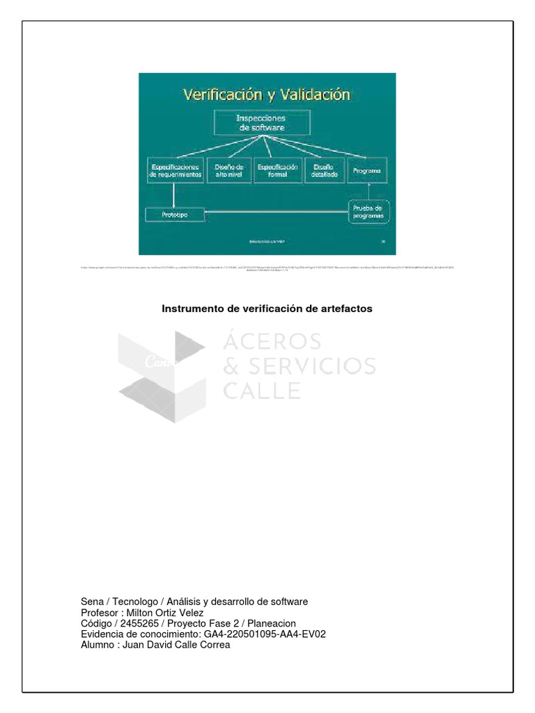 Herramientas para la verificación y validación del software | PDF ...