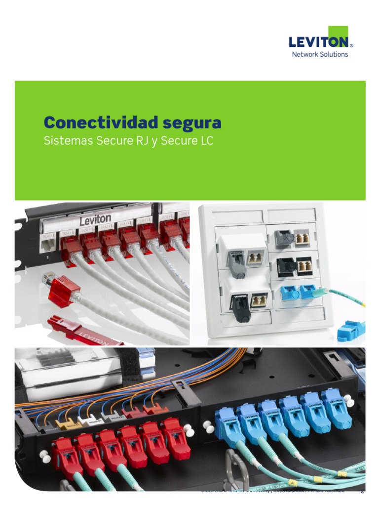 Leviton SecureConnectivity Brochure Esp | PDF | Fibra óptica | Amarillo