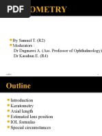Barrett Universal II IOL Calculation | PDF