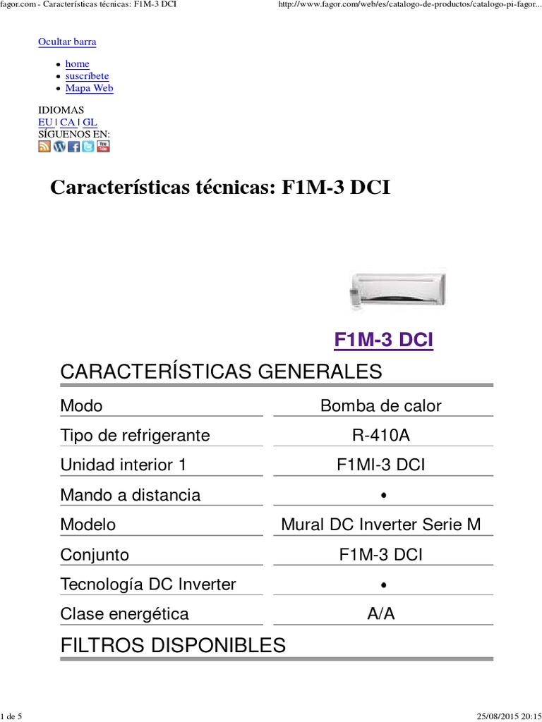 Características Técnicas - F1M-3 DCI | PDF | Bienes manufacturados | Equipo