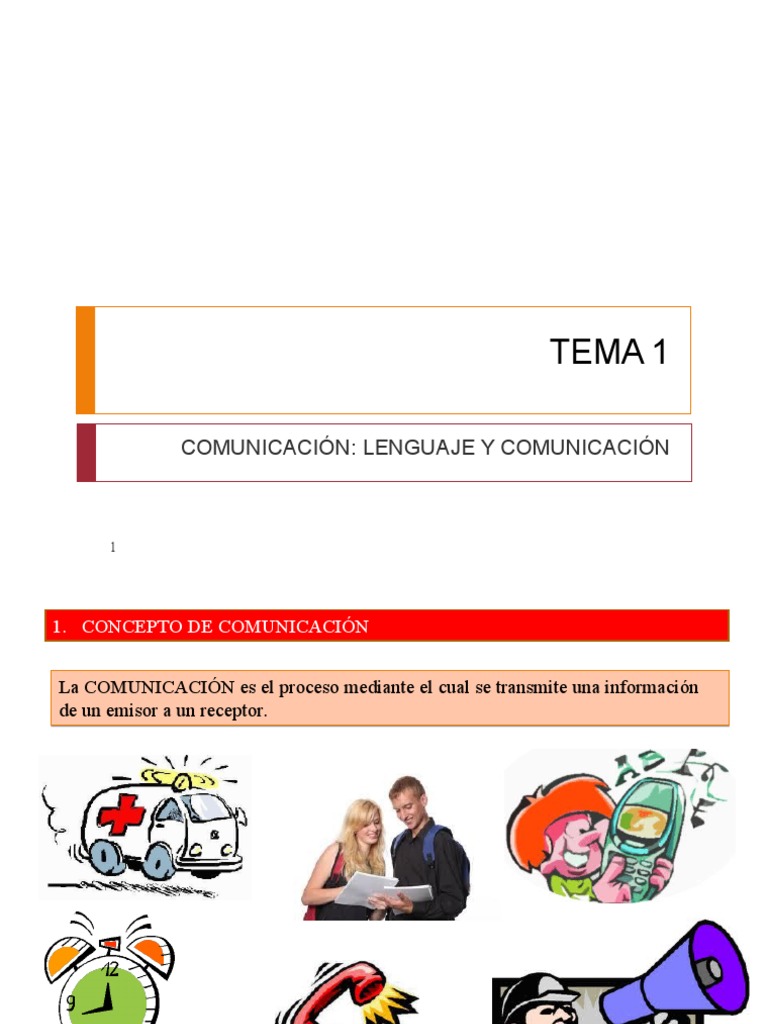 Elementos de La Comunicación 1 ESO | PDF | Comunicación | Comunicación no verbal