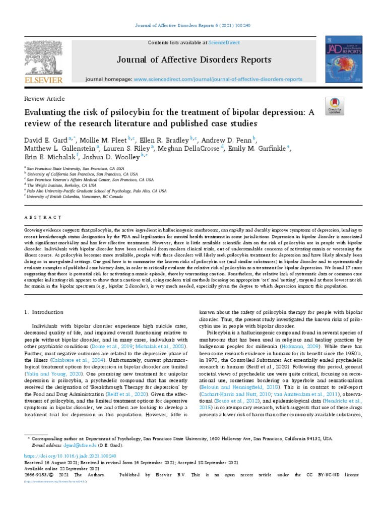 Journal Of Affective Disorders – Scimago Impact Factor – TUABJ