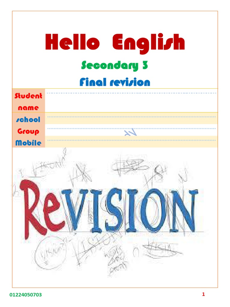 Unit 1 Final Revision | PDF