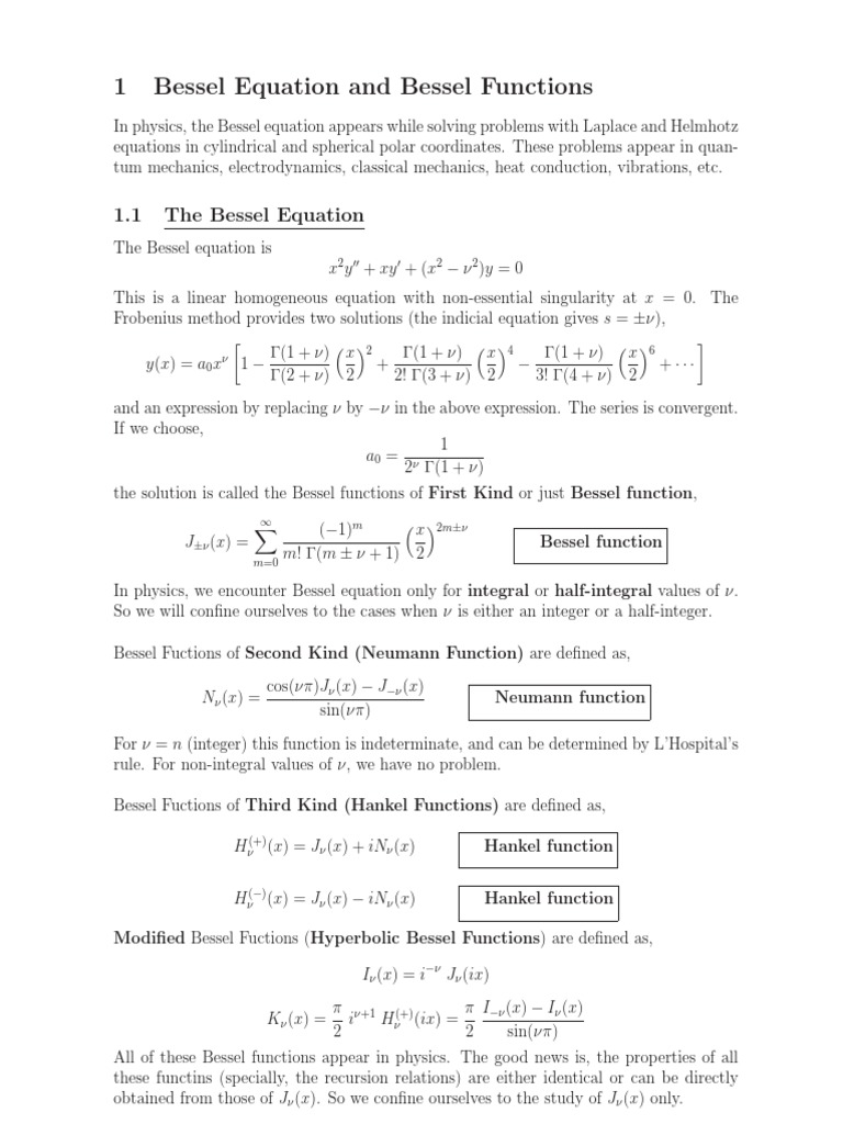 Bessel Pdf Mathematical Analysis Mathematical Objects