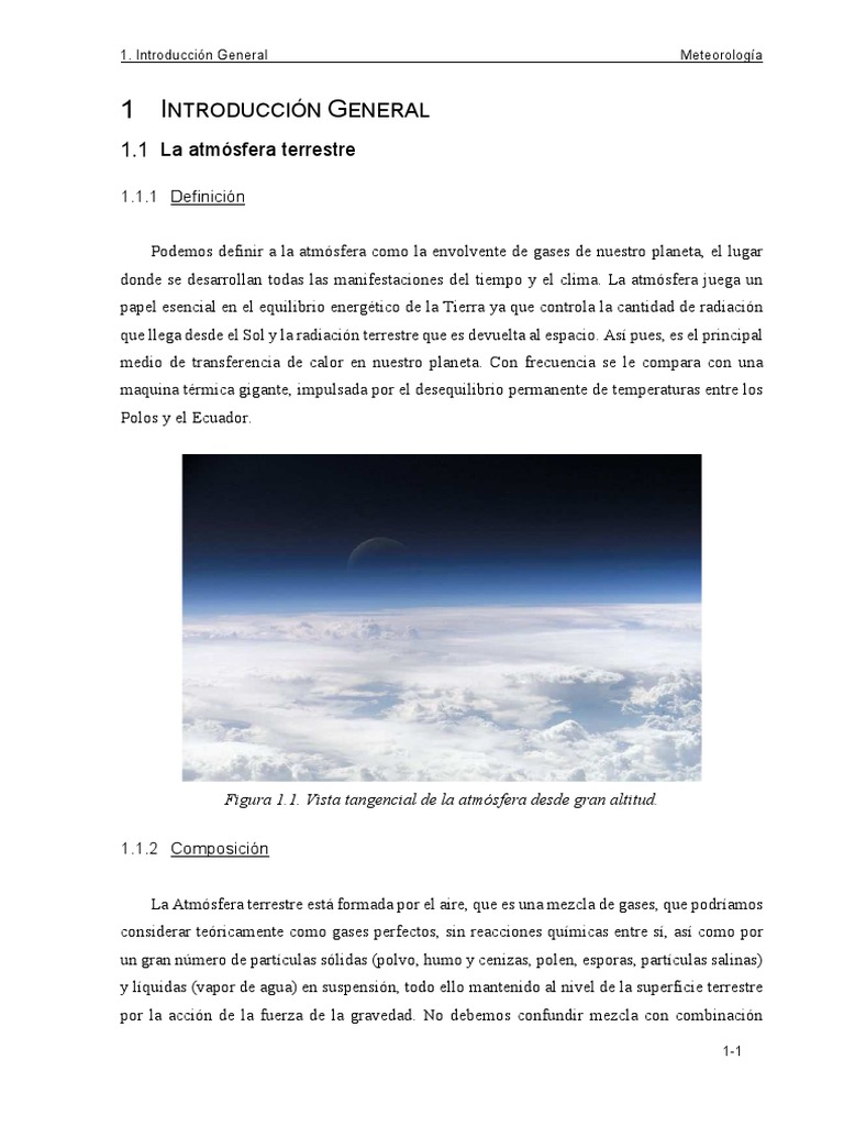 La Atmósfera Terrestre. Composición y Estructura | PDF | Atmósfera | Tierra