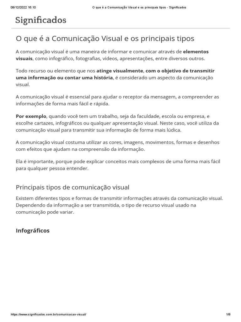 Os Principais Tipos de Comunicação Visual: Infográficos, Diagramas de ...