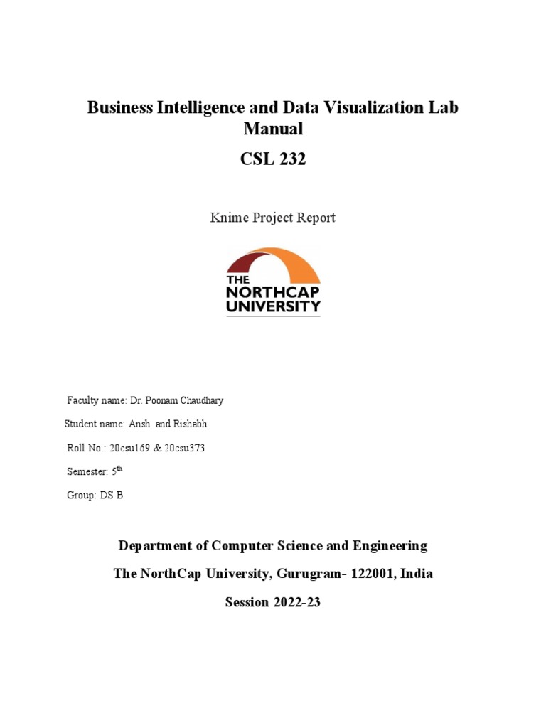 Knime Project Report | PDF | Computing | Applied Mathematics