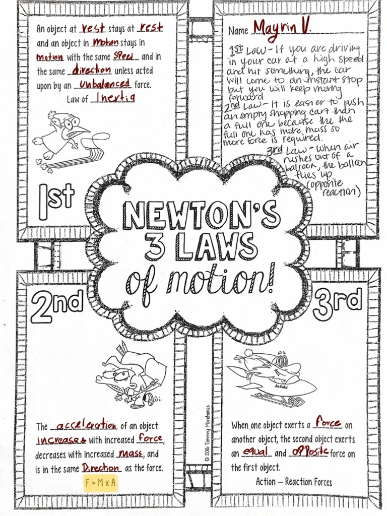 Newton's 3 Laws of Motion Notes | PDF