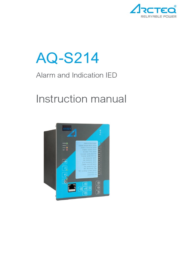AQ S214 Instruction Manual v2.08EN | PDF | Menu (Computing) | Input/Output