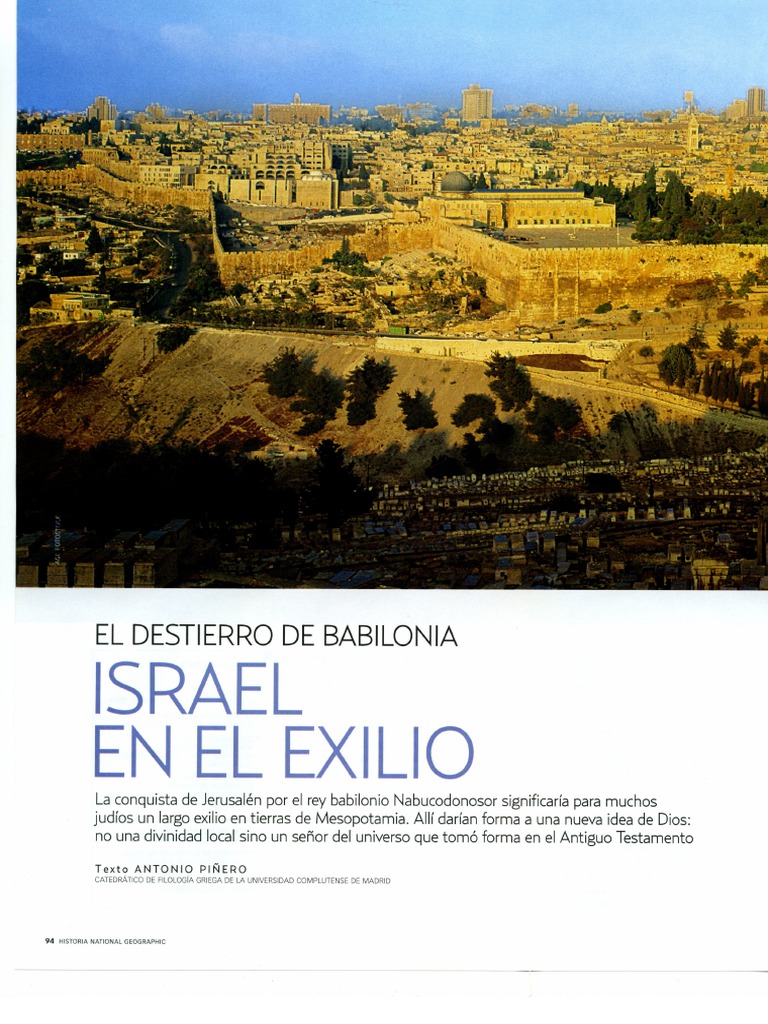 Pinero Antonio El Destierro de Babilonia Israel en El Exilio | PDF