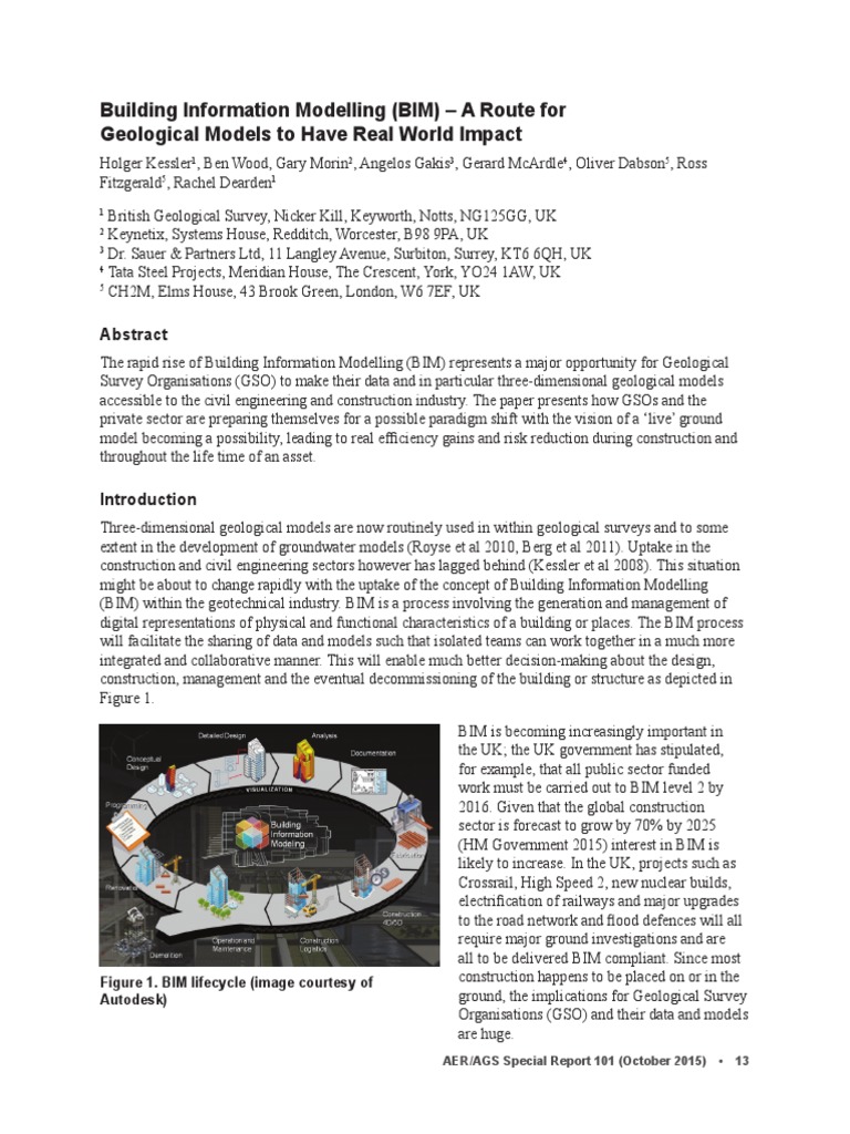 BIM's Impact on Geological Models | PDF | Art | Science & Mathematics