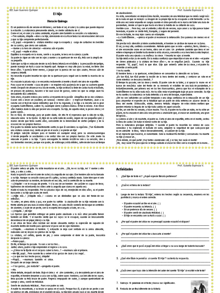 El Hijo de Horacio Quiroga | PDF