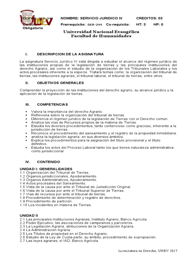 Programa Servicios Juridicos Iv | PDF | Jurisdicción | Justicia