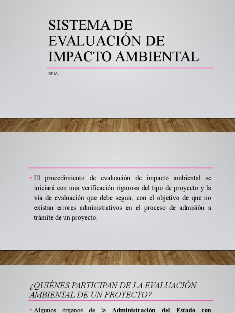 Clase 3-Unidad 2-SEIA | PDF | Evaluación de impacto ambiental | Evaluación