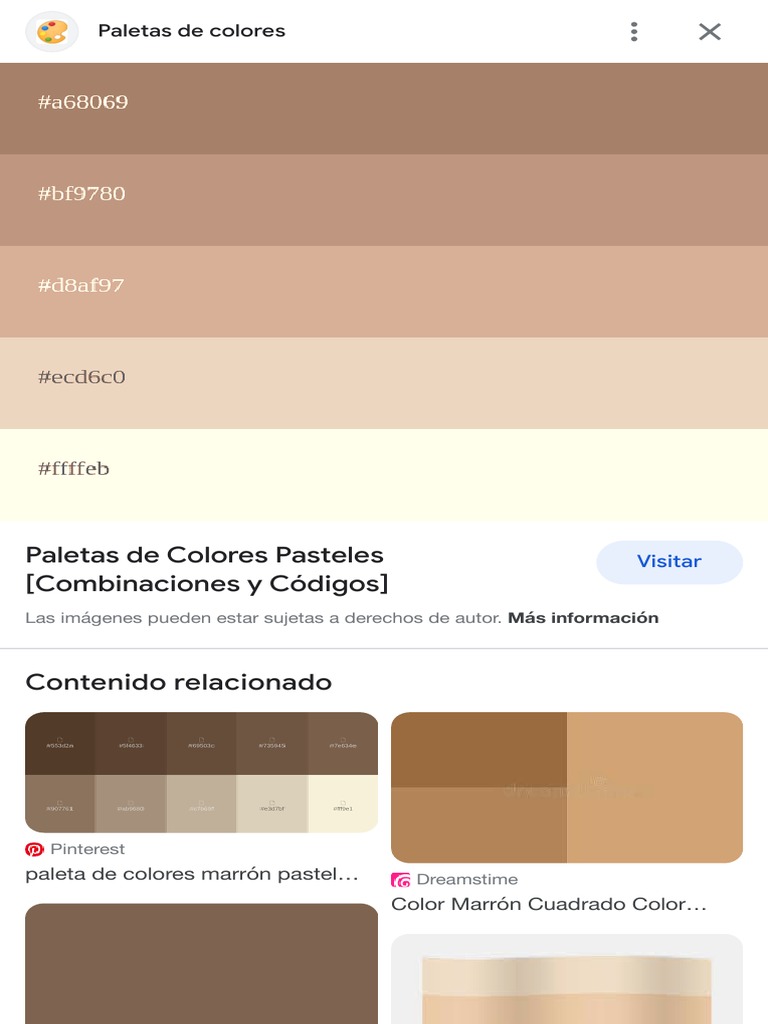 Paleta de Colores Tierra Codigo - Buscar Con Google | PDF | Arte