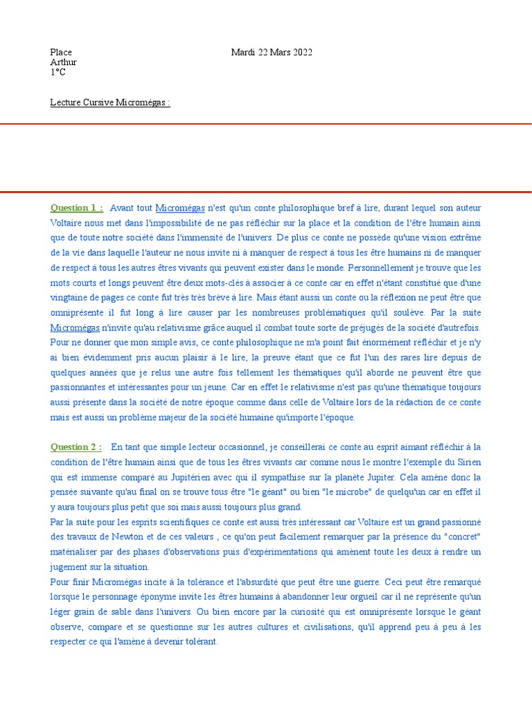 Place Arthur Lecture Cursive | PDF