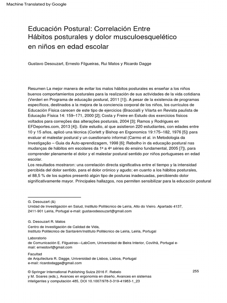 Postural Education | PDF | Comportamiento | Plan de estudios