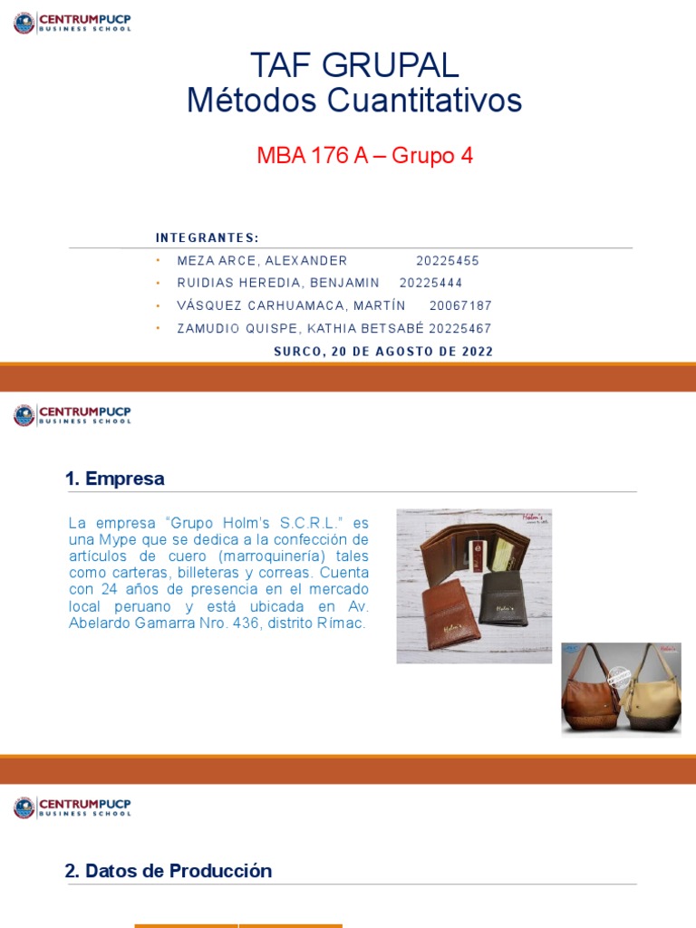 Grupo 4 - TAF Métodos Cuantitativos - 200822 | PDF